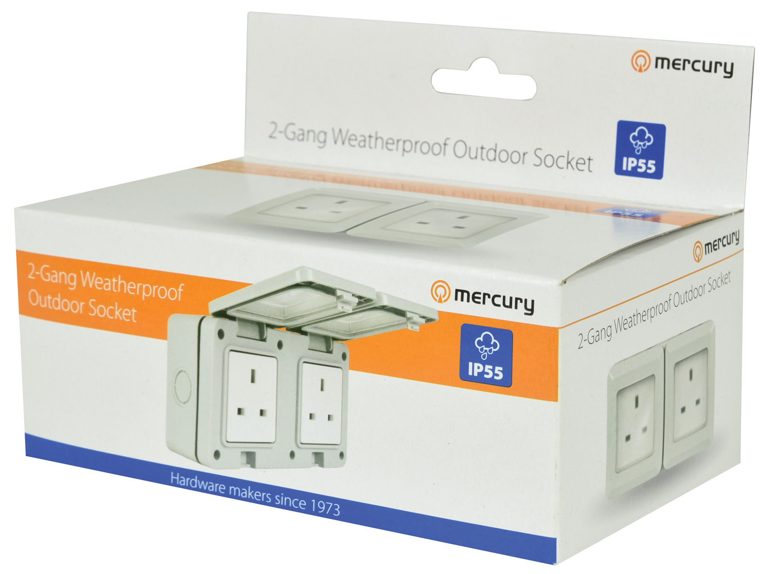 Weatherproof 2 Gang Outdoor Socket - Sound Dynamics