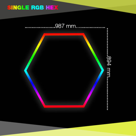 SD Hexagon Lighting RGB Single Hex System - Sound Dynamics
