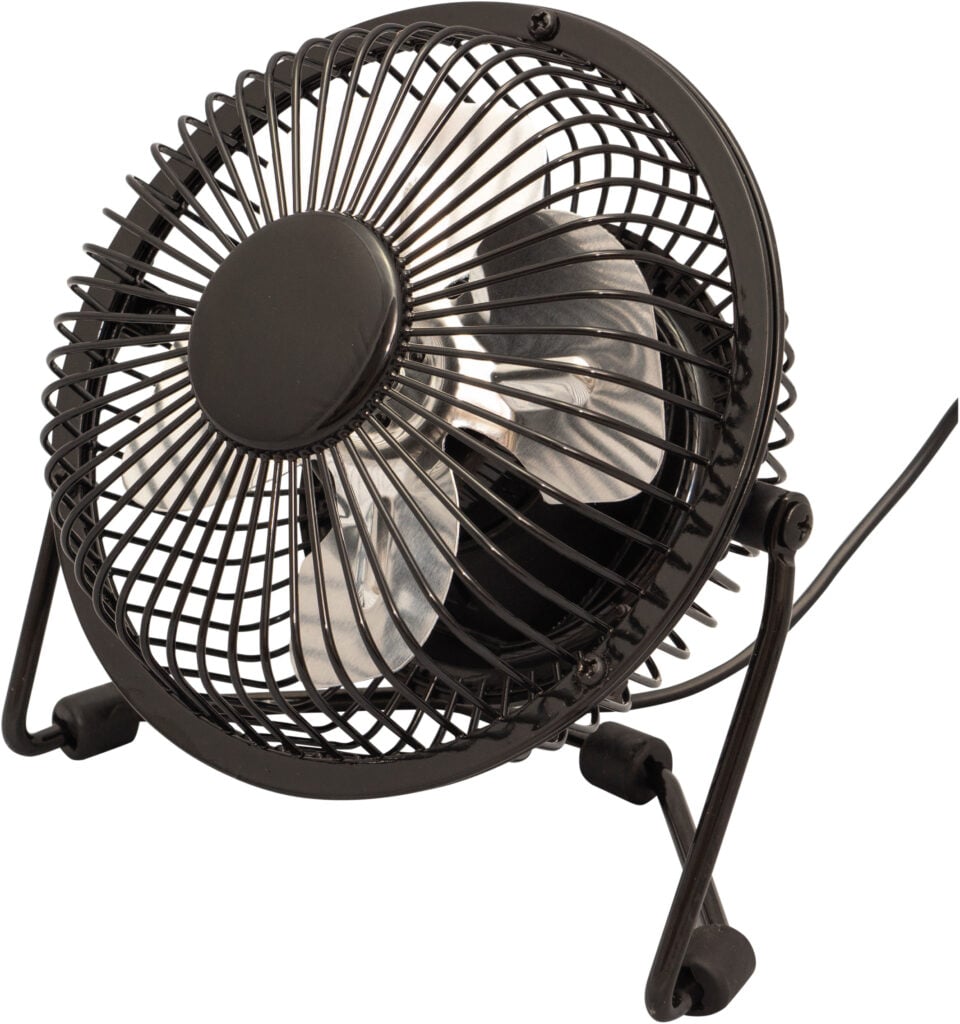 Prem-I-Air Mini 4" Adjustable USB Cooling Desk Fan With Stand (Black ...